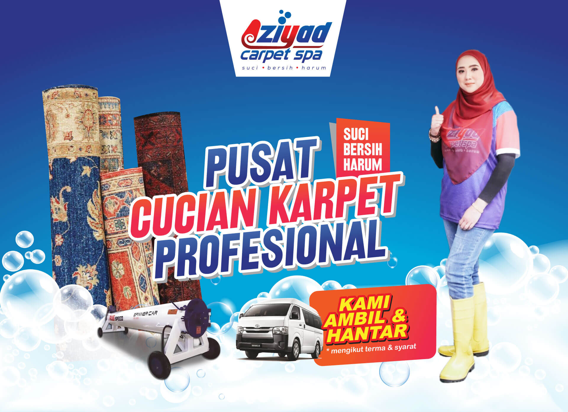 Ziyad Carpet Spa – Pusat Cucian Karpet Professional
